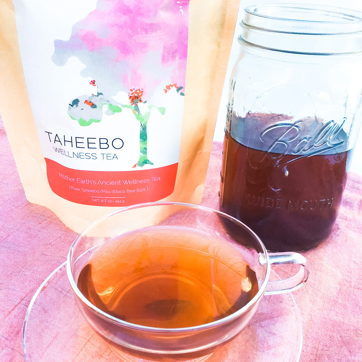 Taheebo Wellness Tea - Pau d'Arco Tea - Pure Herbal Wellness Tea