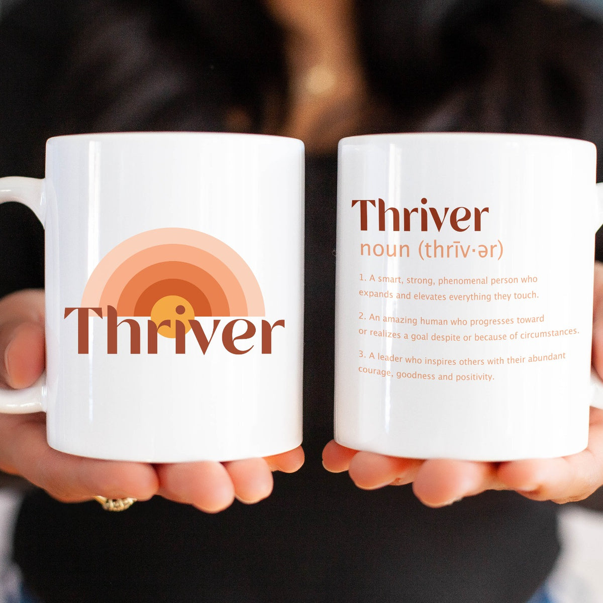 Thriver Retro Design Ceramic Mug – Taheebo Wellness Tea